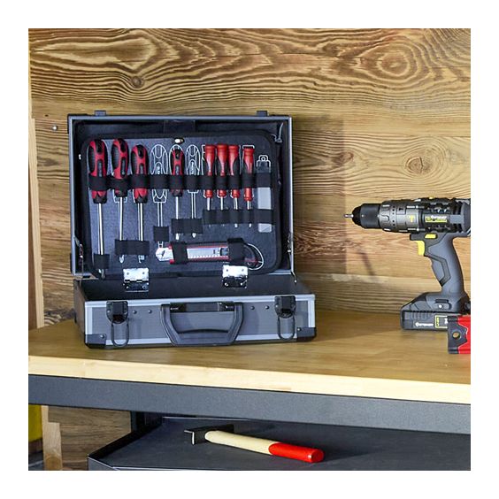 Mallette à outils alu 110 pièces